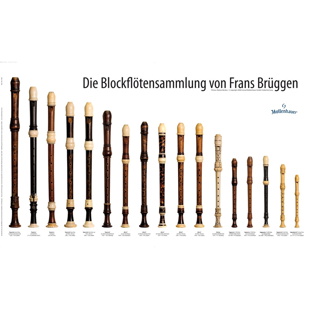 Mollenhauer Poster Recorder Collection Frans Brüggen