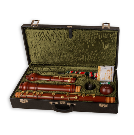 Great bass recorders Mollenhauer 5606 Denner baroque with keys